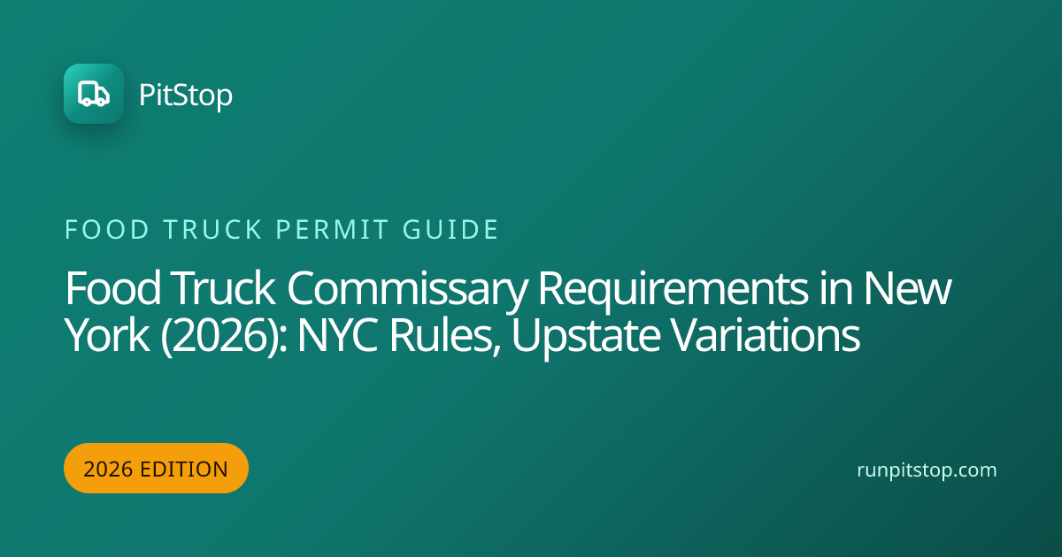 Food Truck Commissary Requirements in New York (2026): NYC Rules ...